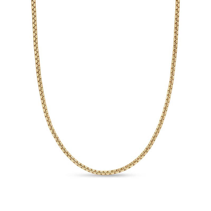 David Yurman Box Chain Necklace in 18k Yellow Gold, 2.7mm – Lewis ...