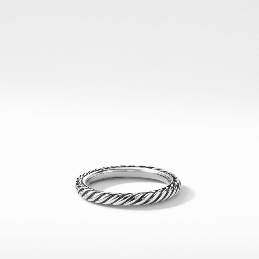 David Yurman Cable Collectibles Stack Ring in Sterling Silver – Lewis ...